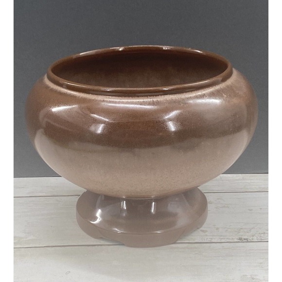 Unmarked | Accents | Vintage Art Pottery Round Brown Spatter Specs ...
